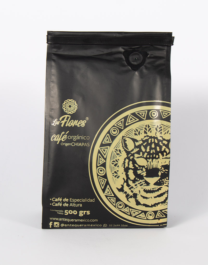 Café orgánico de Chiapas premium en grano 500 g. - Los Flores
